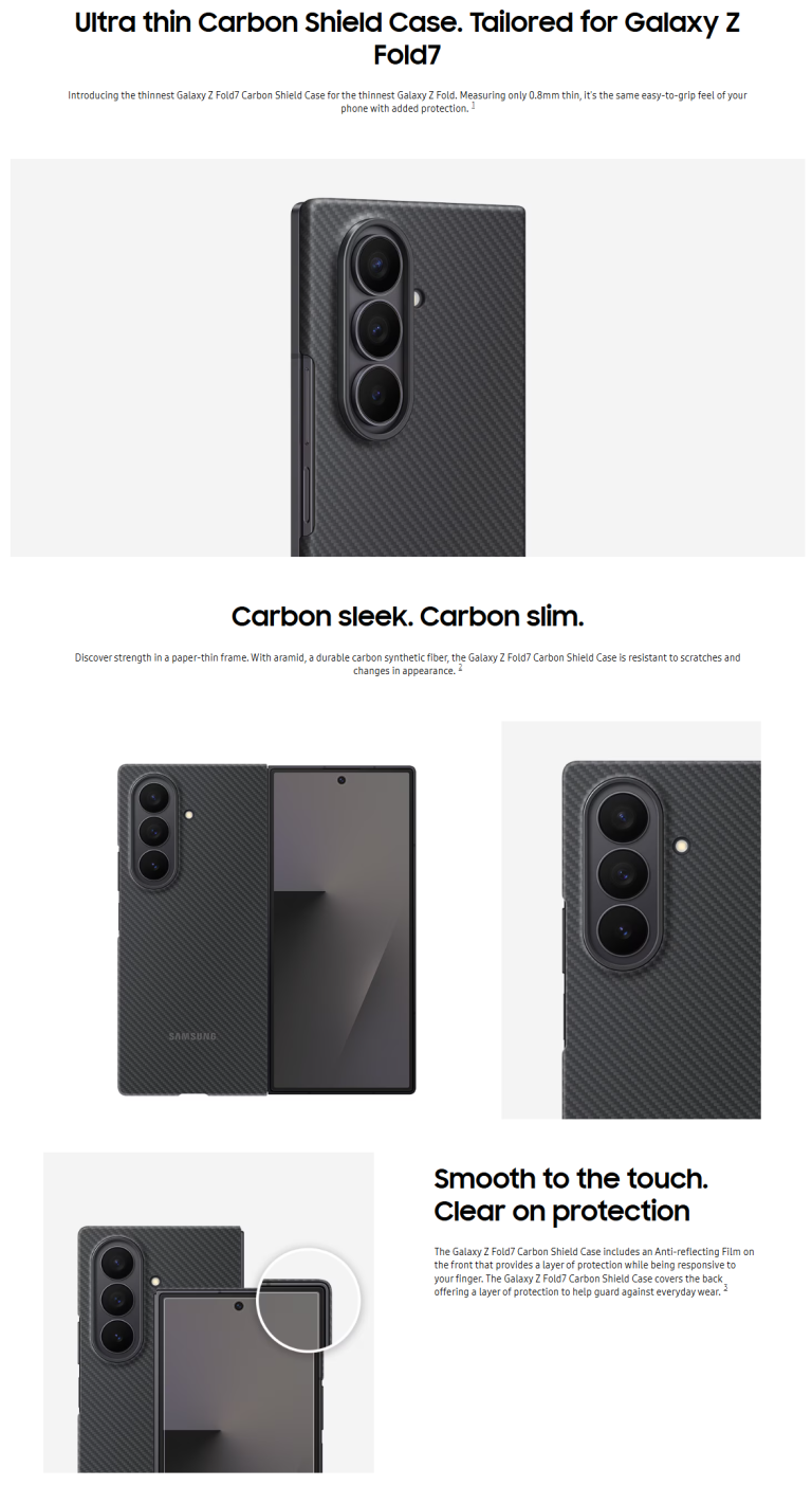 Galaxy Z Fold 7 Carbon Shield Case - Vi Mobile SG Buy and Sell Phones, Gadgets & Accessories ...